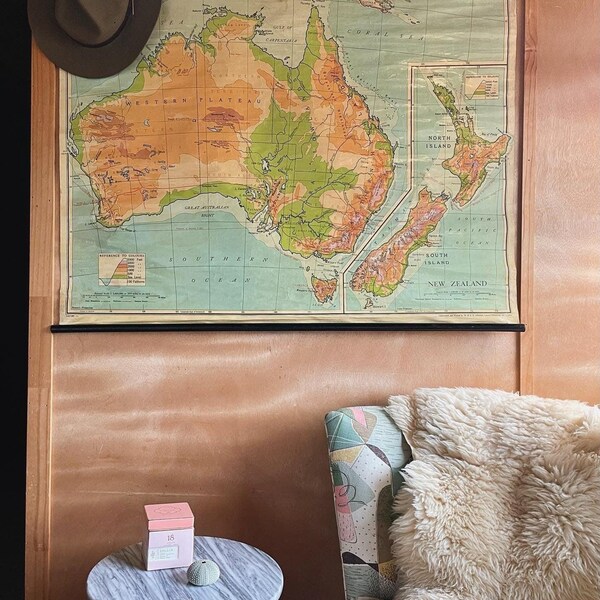 Pull Down Map - Etsy