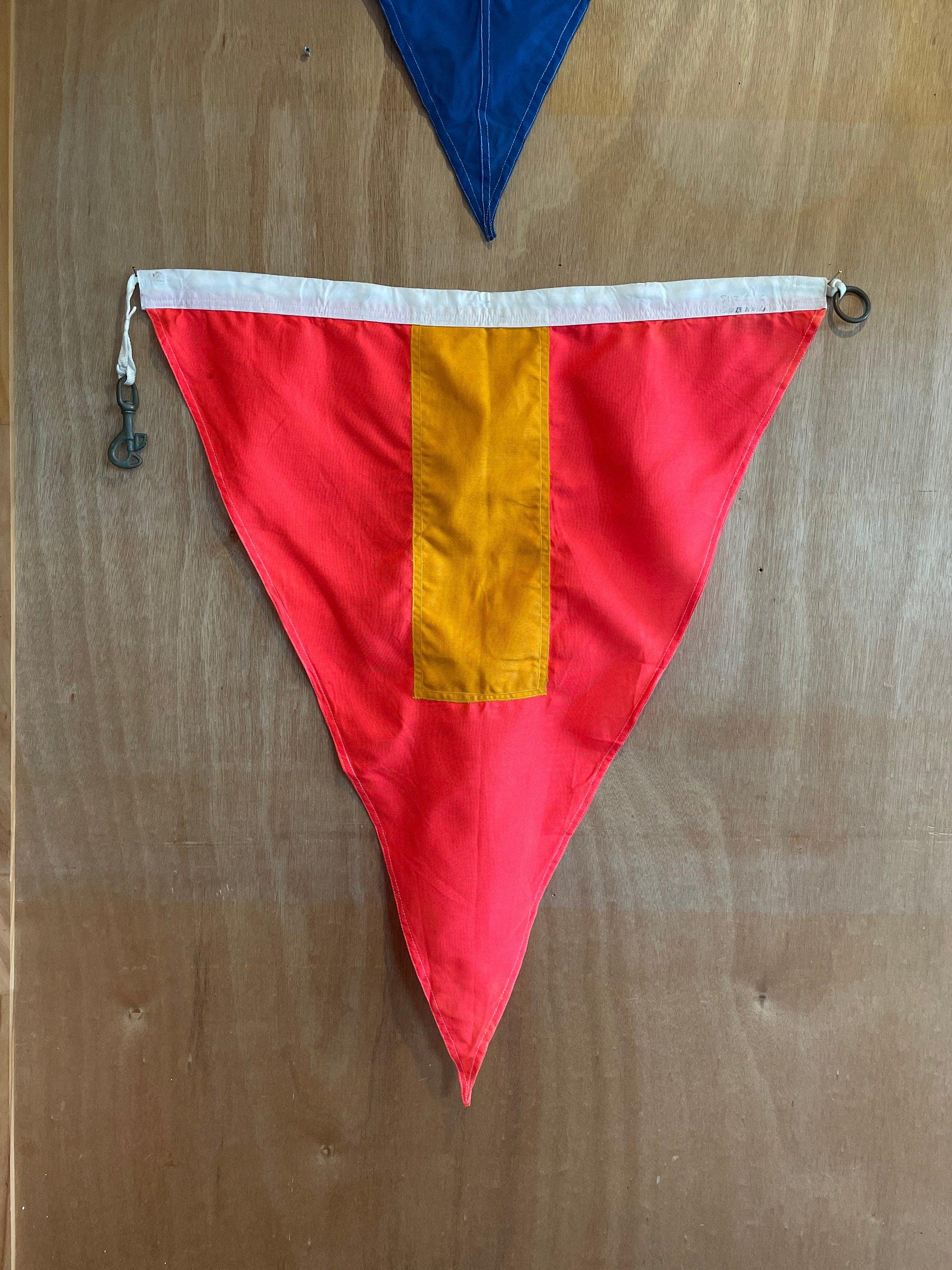 Vintage Australian Nautical Signal Flag - Pink Pennant Flag - Etsy