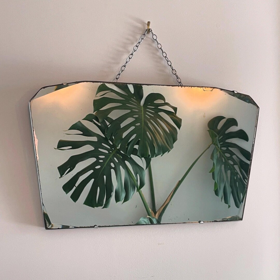 Trapezoid Mirror Vintage Frameless Mirror With Beveled Edges - Etsy