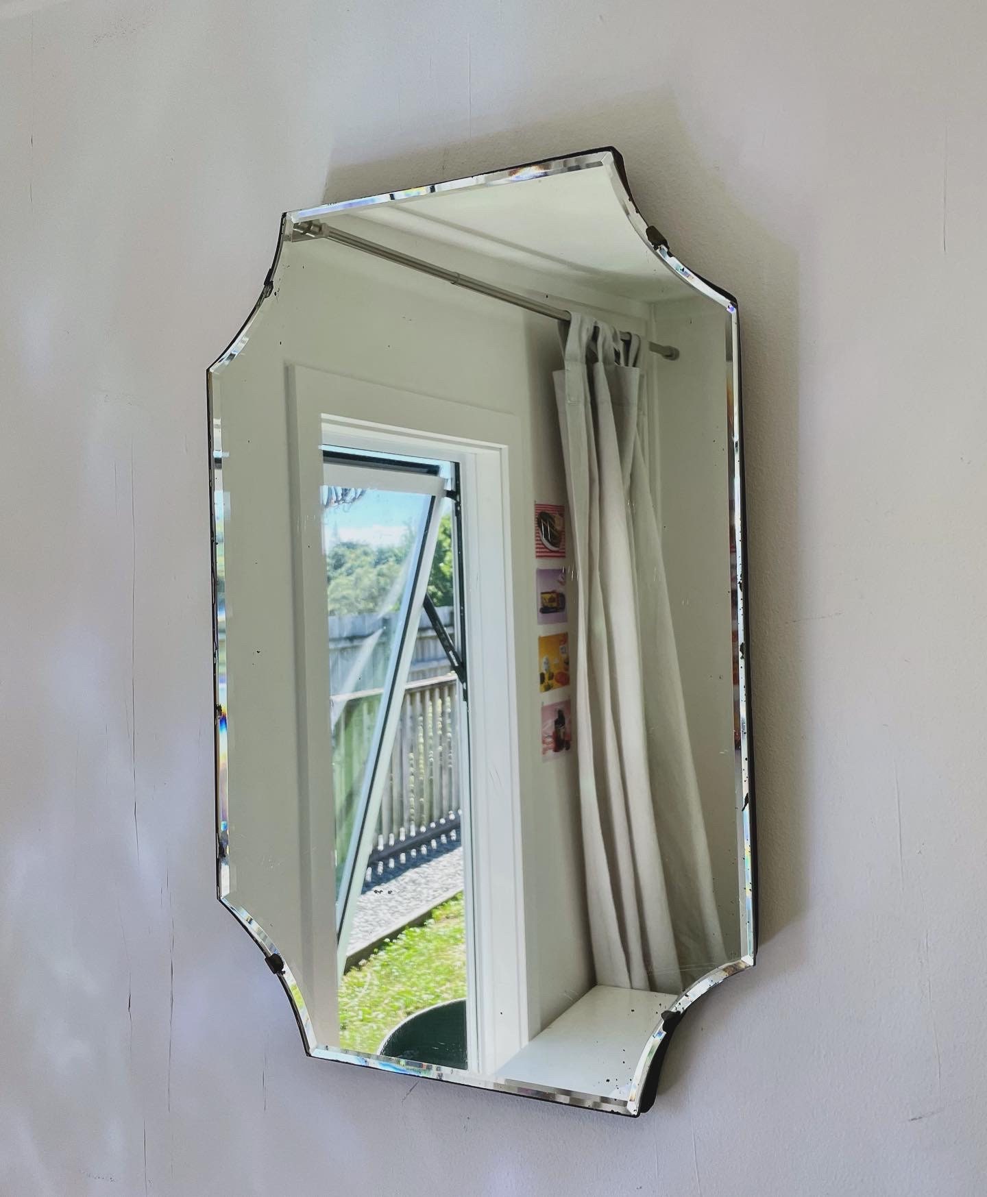 Arched Rectangular Art Deco Mirror Antique Wall Mirror - Etsy