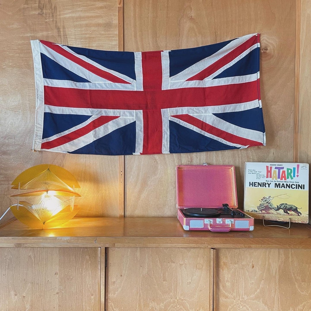 Vintage Union Jack Flag With Stitched Panels - Etsy