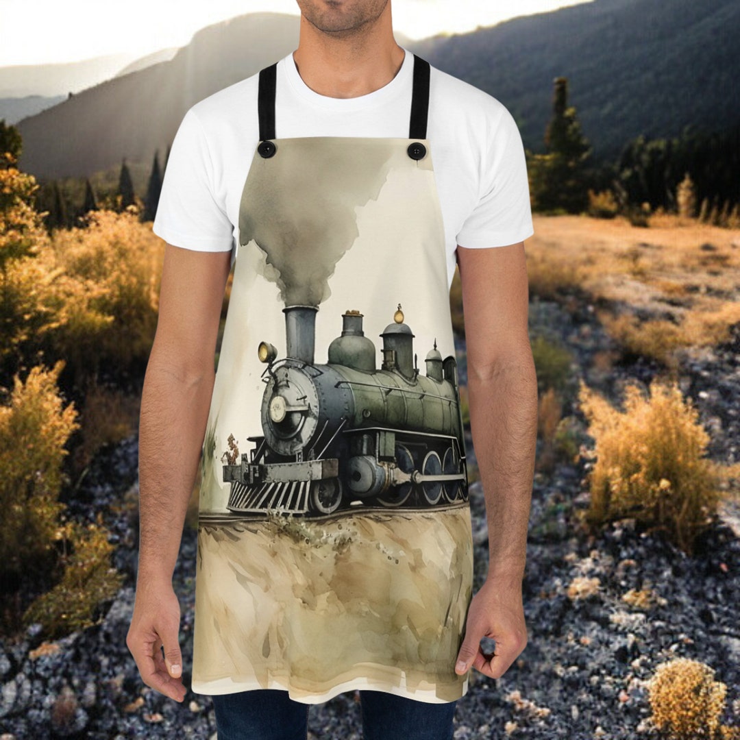 Unique Train Gifts for Dad Locomotive Train Apron Gifts for Train ...
