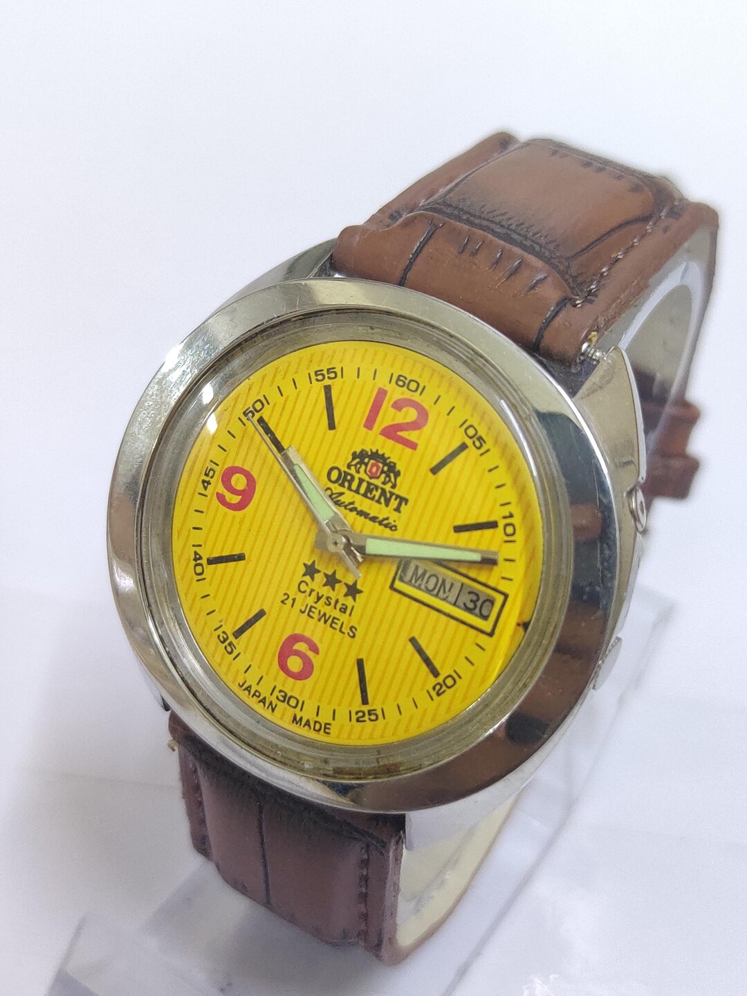 Vintage Orient Automatic Movement Date Day Dial Analog Wrist Watch for ...