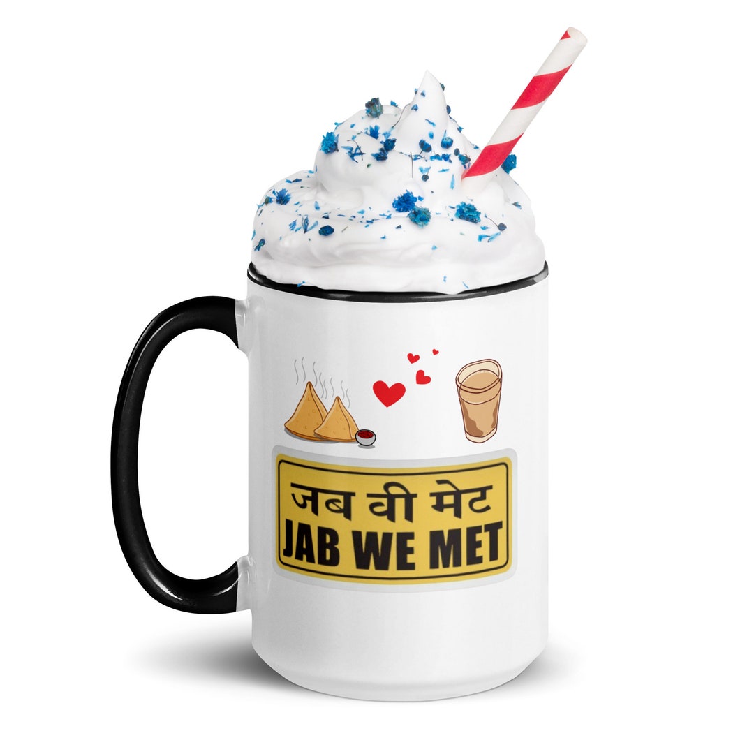 Jab We Met , Desi Mug, Bollywood Mug, Samosa and Chai Mug, Indian Movie ...