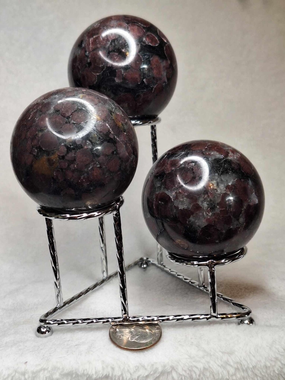 Garnet With Astrophyllite Blue Blades and Quartz Inclusions / Choose ...