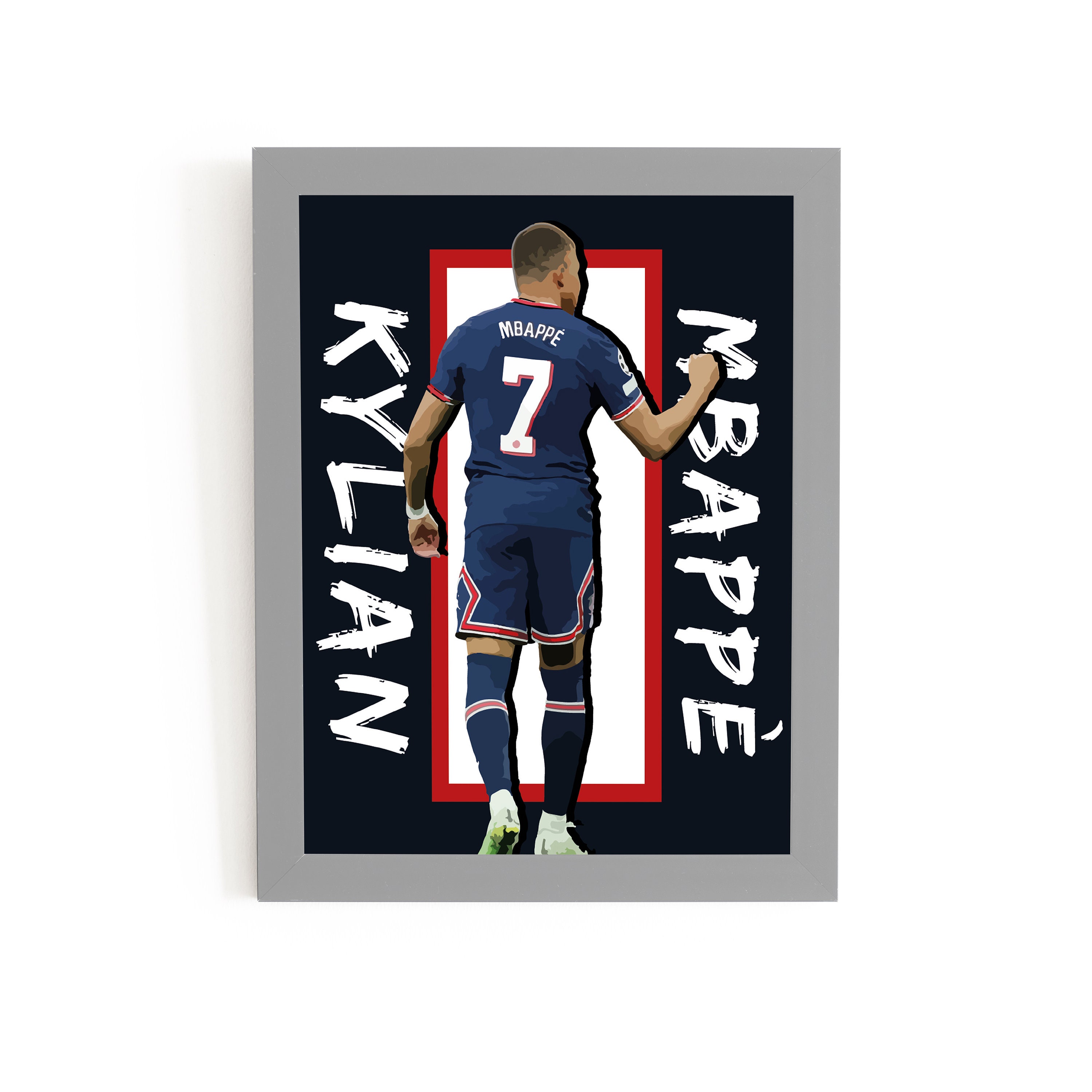 Kylian Mbappé Wall Art Sports Illustration Poster - Etsy