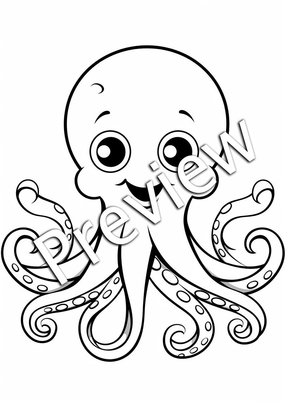 Instant Download 20 Sea Themed Coloring Pages Ready to Be Printed at ...