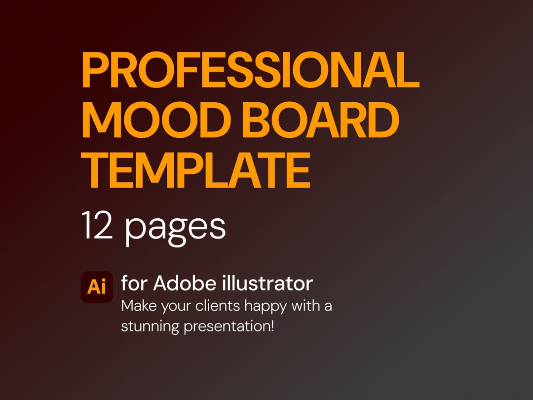 Professional Mood Board Presentation Template 12 Pages premium Template ...
