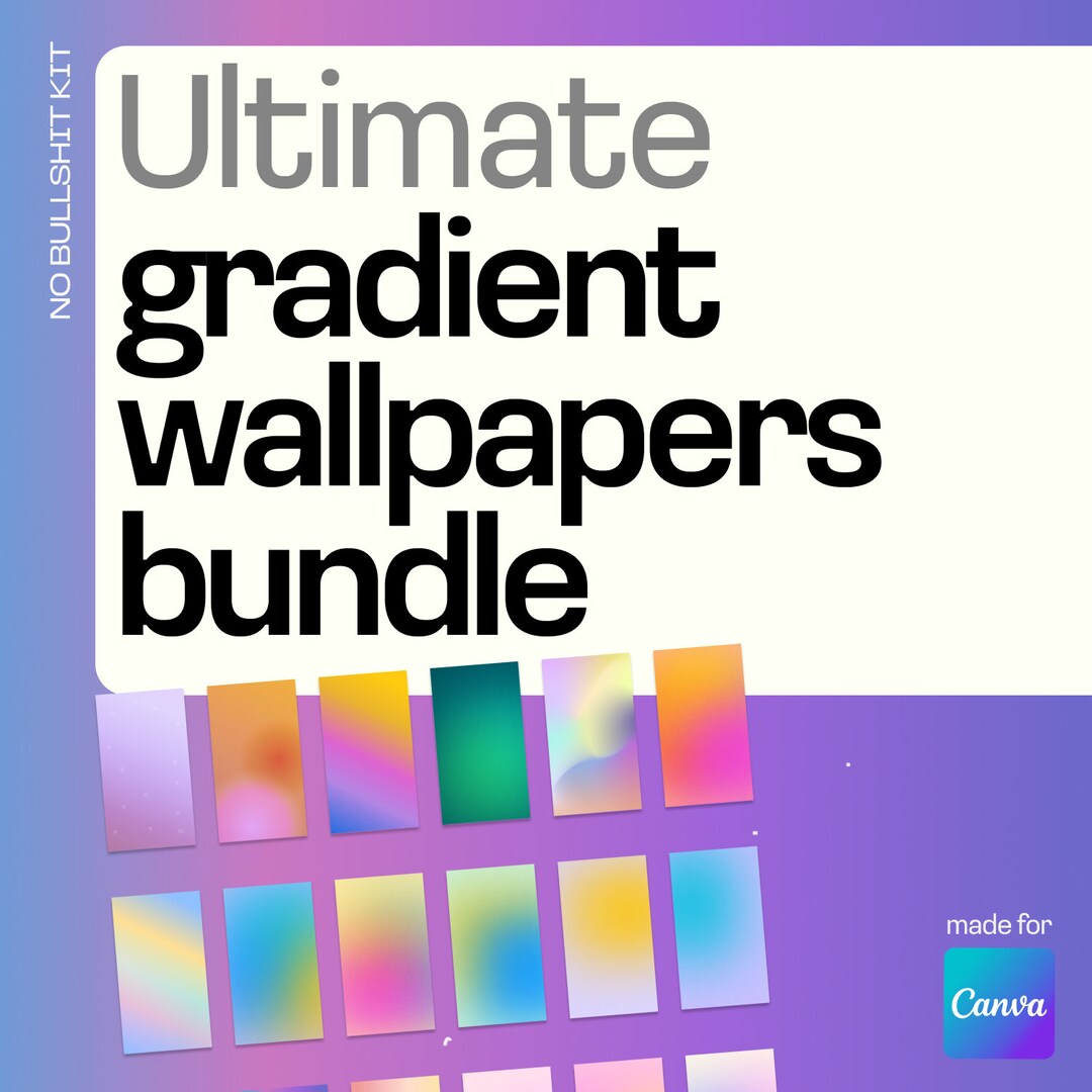 Ultimate Gradient Wallpapers Bundle Resell Rights PLR MRR Digital ...