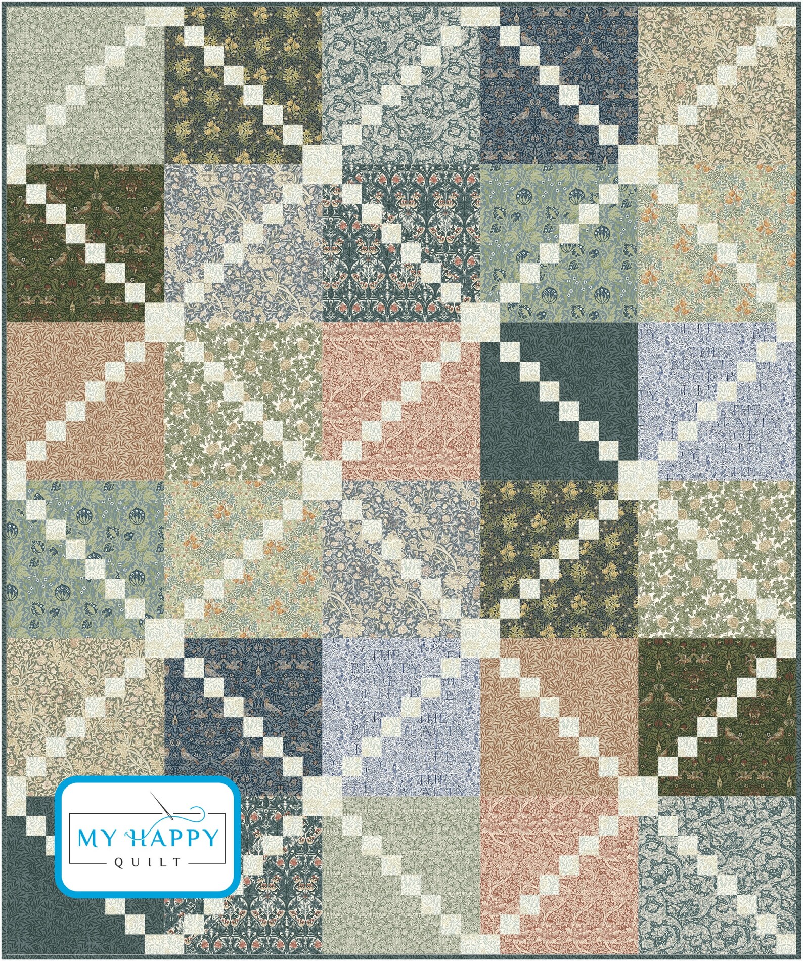 PRE-ORDER Crossroads Quilt Kit Featuring Emery Walkers House by Morris ...