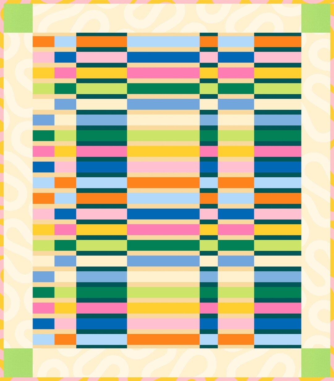 Pre-order Along These Lines Quilt Kit Featuring Groove by Emily Van ...