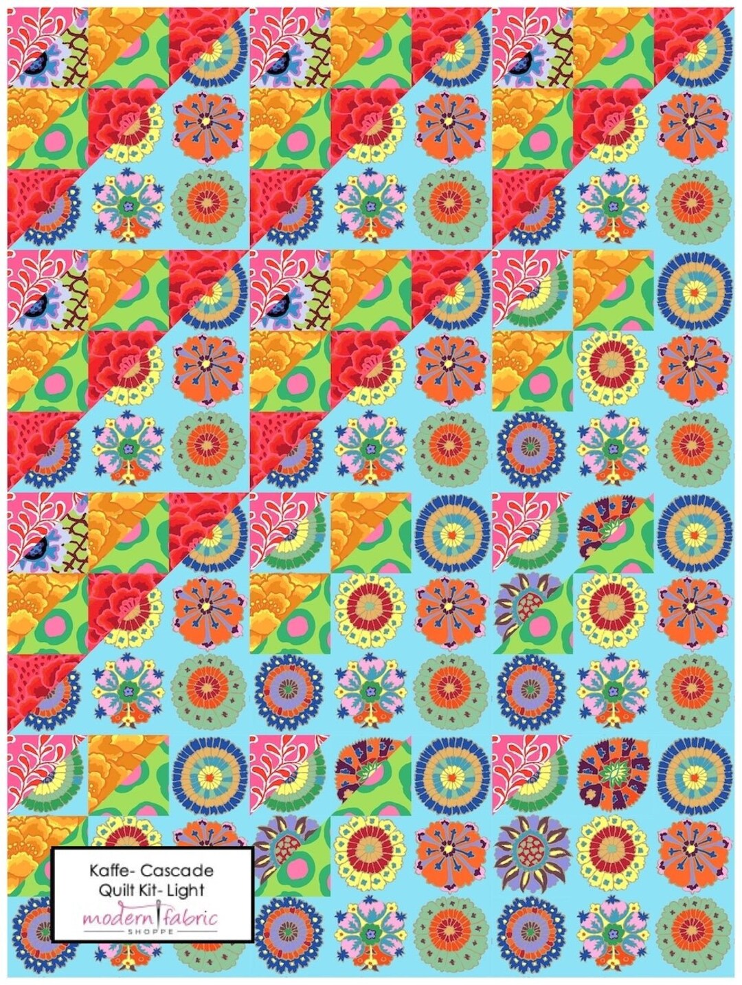 Kaffe Fassett Cascade Quilt Kit Light FEBRUARY 2023 - Etsy