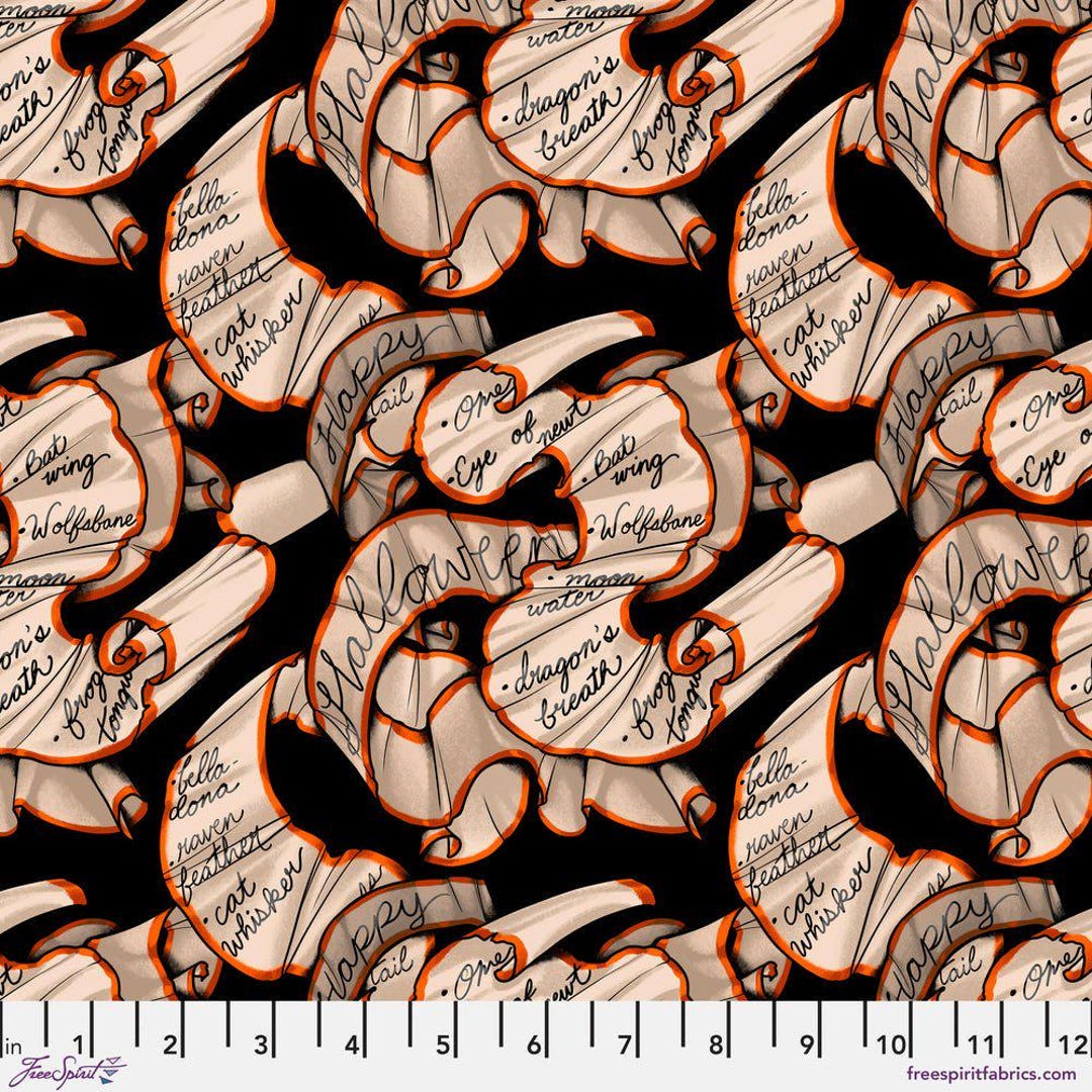 Pre-order Chain Mail by Rachel Hauer- Scrolls PWRH152.BLACK- Half Yard ...