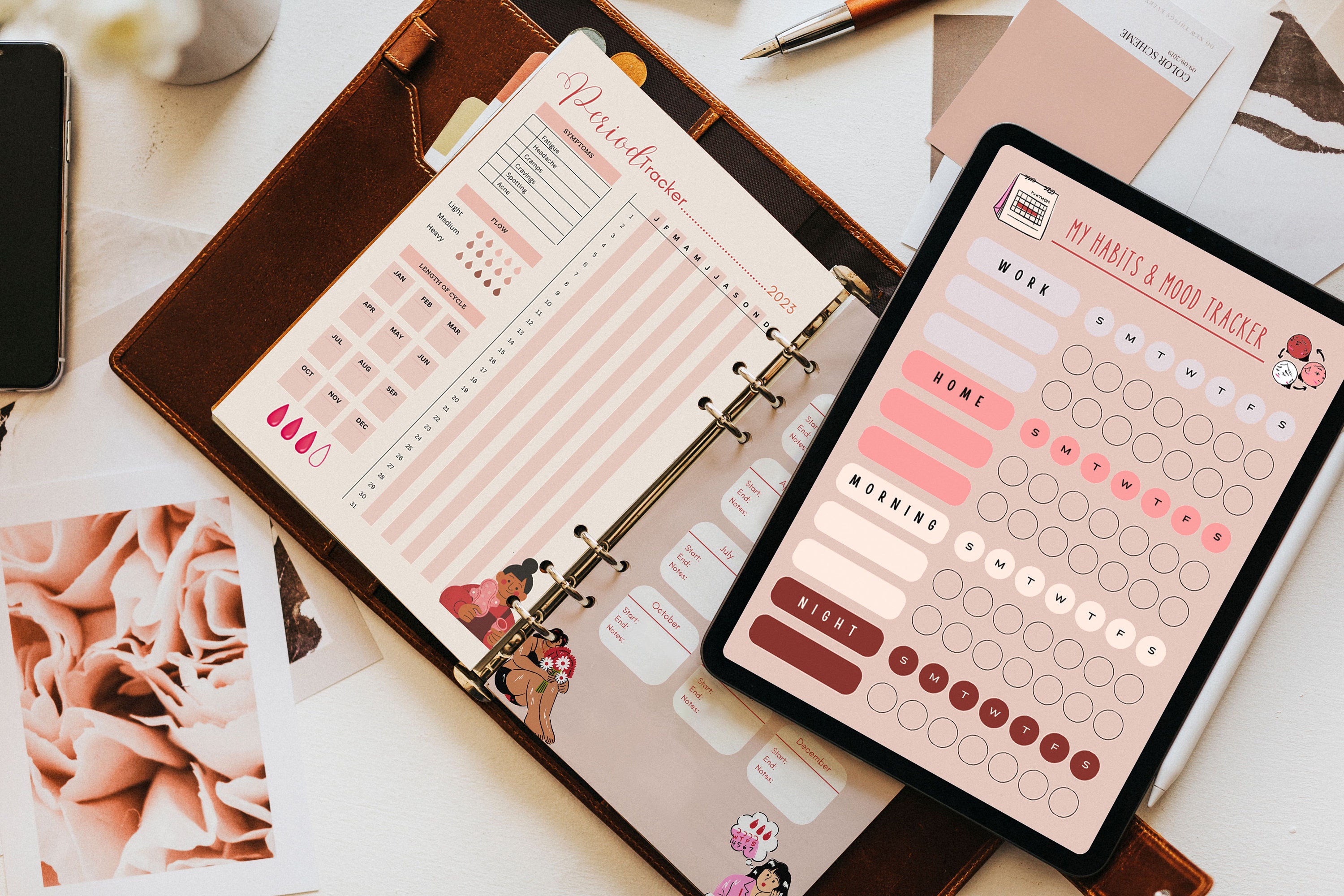 HCG Tracker, Printable OPK Test Sheet, Ovulation Log Planner, Pregnancy ...