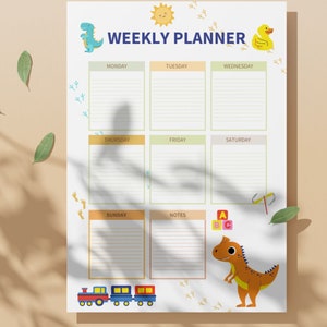 The Kids Weekly Planner, Digital Kid's Homeschool Planner: Daily ...