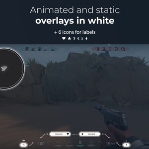 Valorant Overlay in 7 Colors, Valorant HUD Animated, Valorant Overlay ...