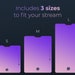 Twitch Chatbox Purple, Minimal Purple Chat Box for Streamers, Aesthetic ...
