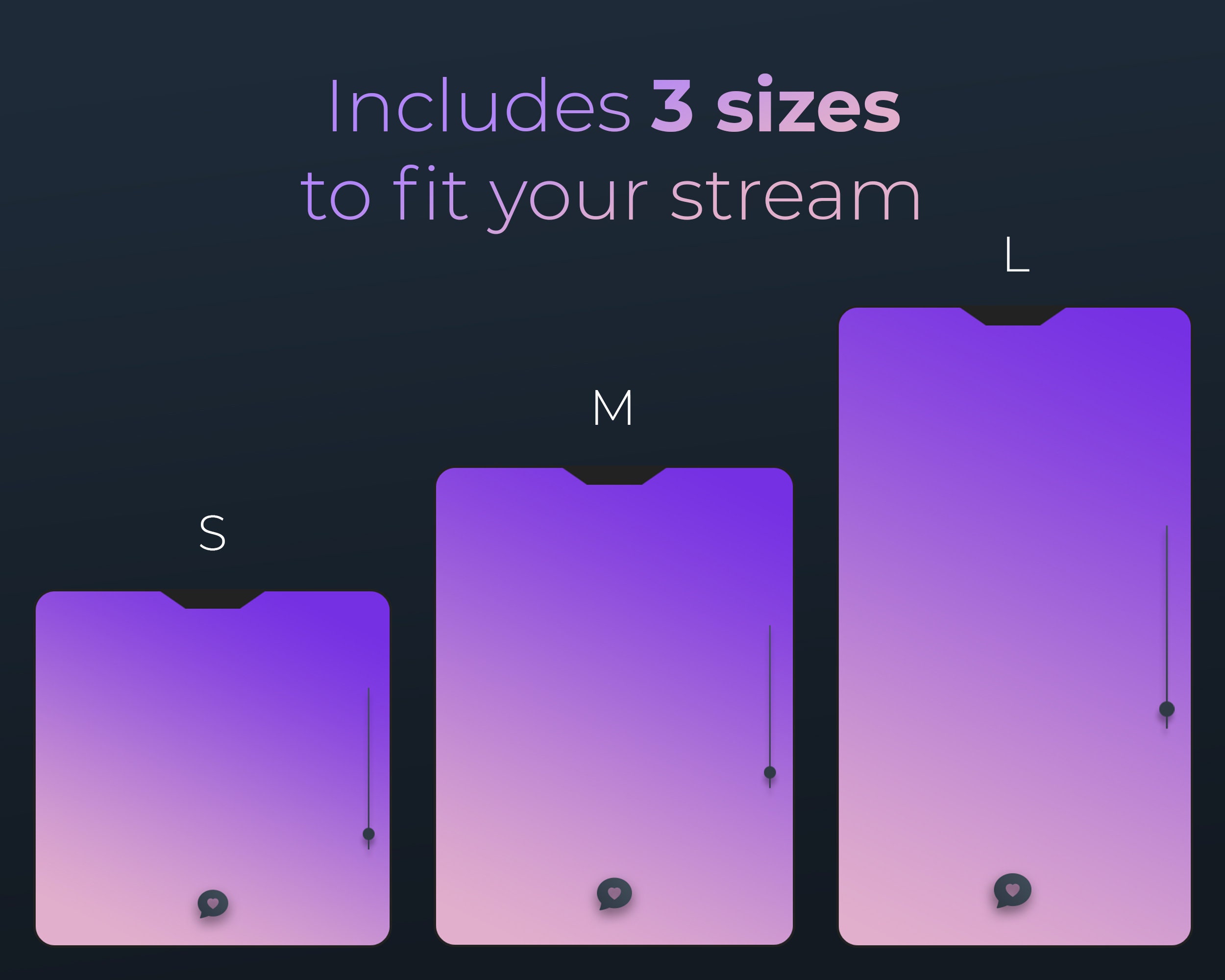 Twitch Chatbox Purple, Minimal Purple Chat Box for Streamers, Aesthetic ...