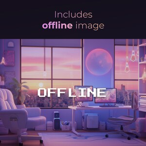 4 Stream Screens, Cute Stream Screens, Animated Background, Vtuber ...