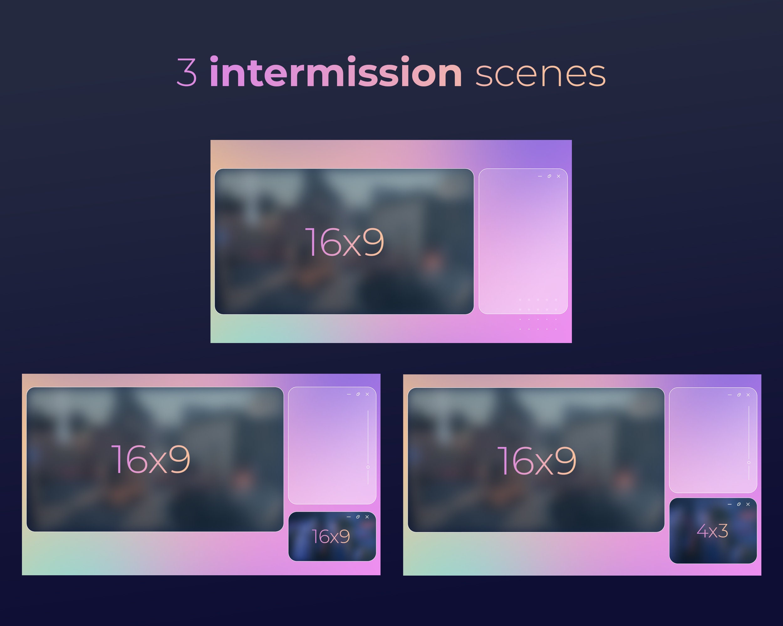Haze Twitch Pack | Animated Overlay | Minimal Twitch Overlay Package ...