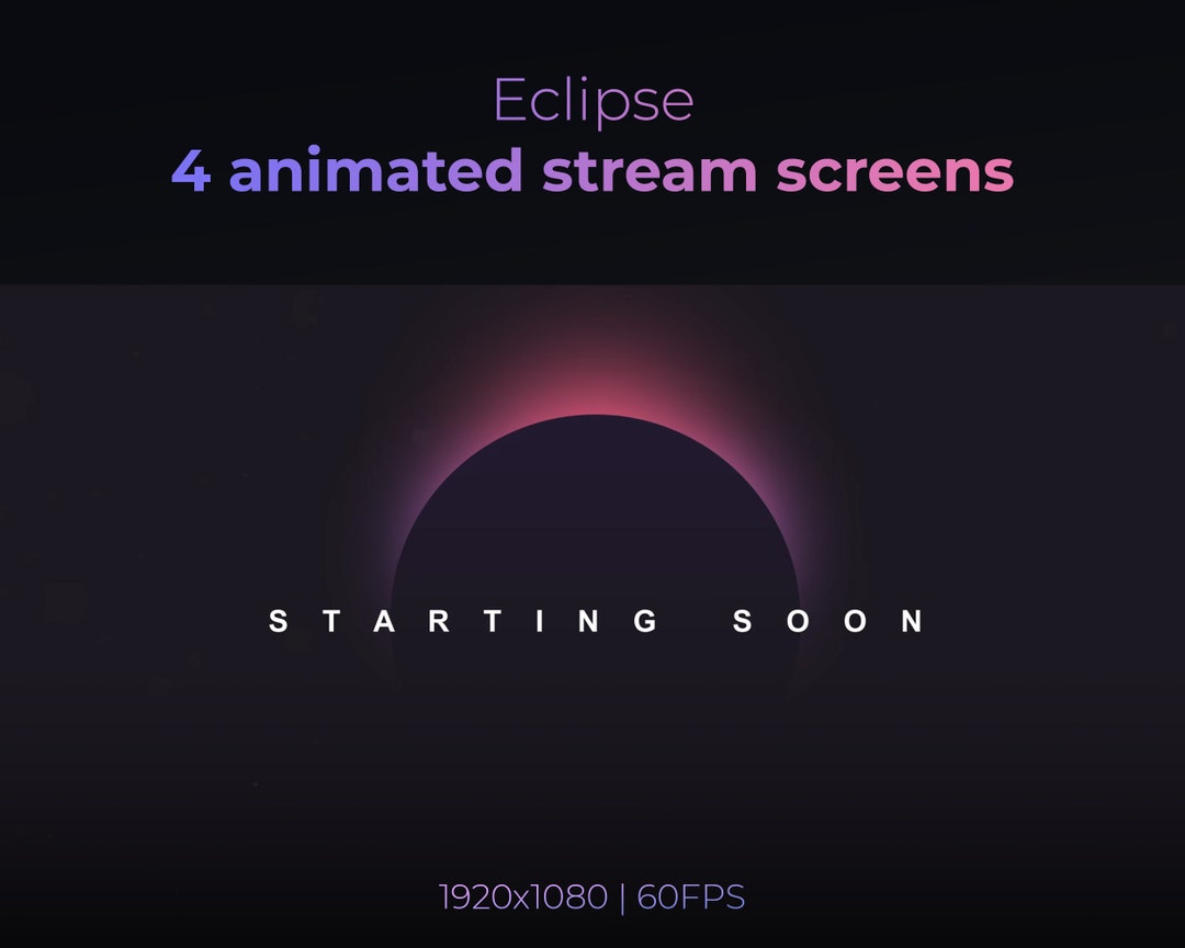 4 Stream Screens Minimal, Animated Background, Vtuber Background ...