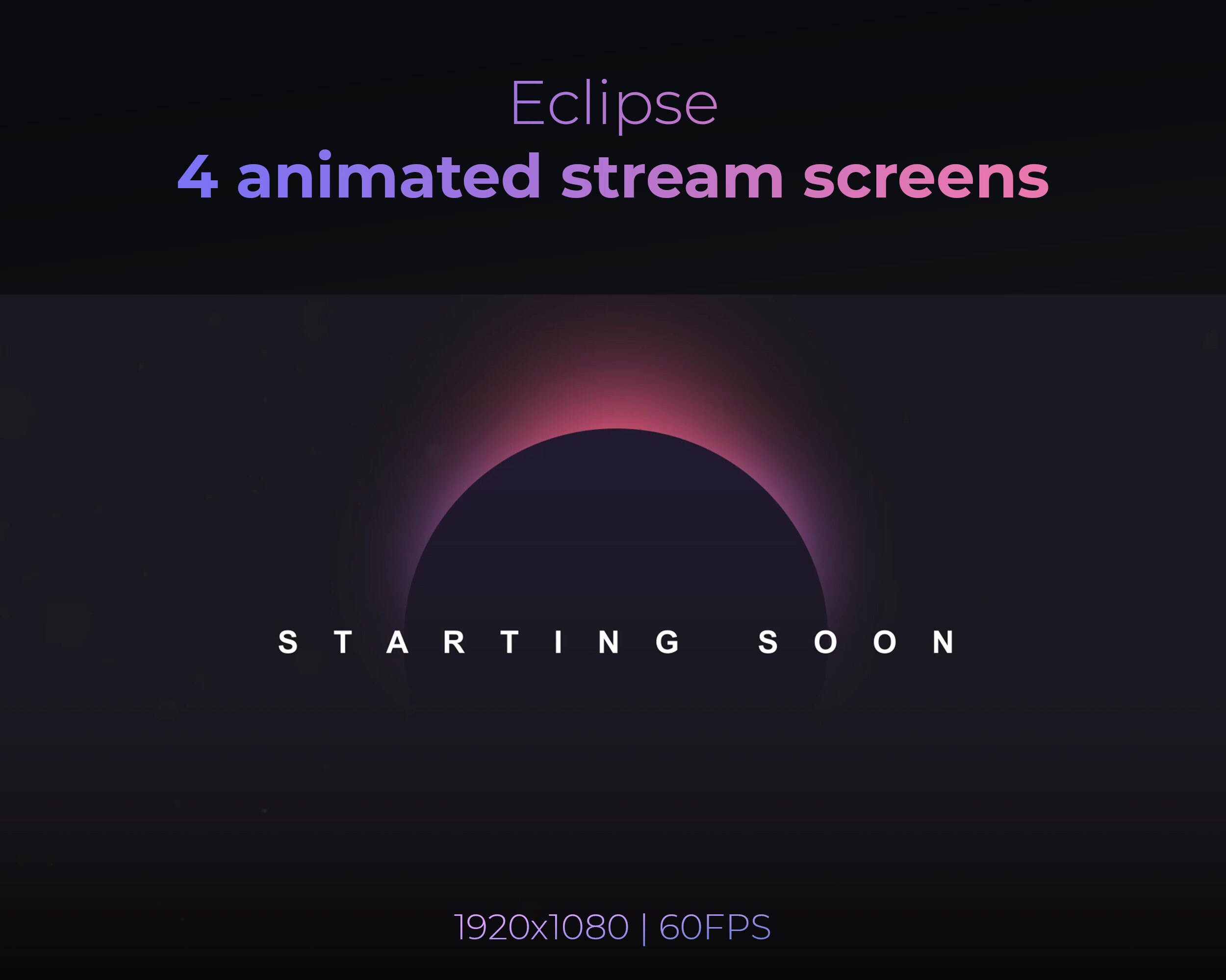 4 Stream Screens Minimal, Animated Background, Vtuber Background ...