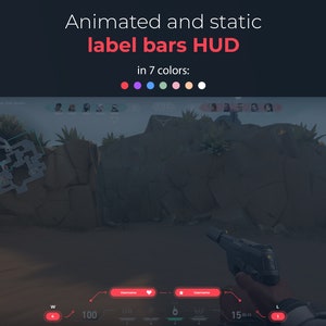 Valorant Overlay in 7 Colors, Valorant HUD Animated, Valorant Overlay ...