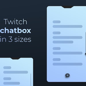 Twitch Chatbox Minimal, Baby Blue Color Simple Chat Box for Streamers ...
