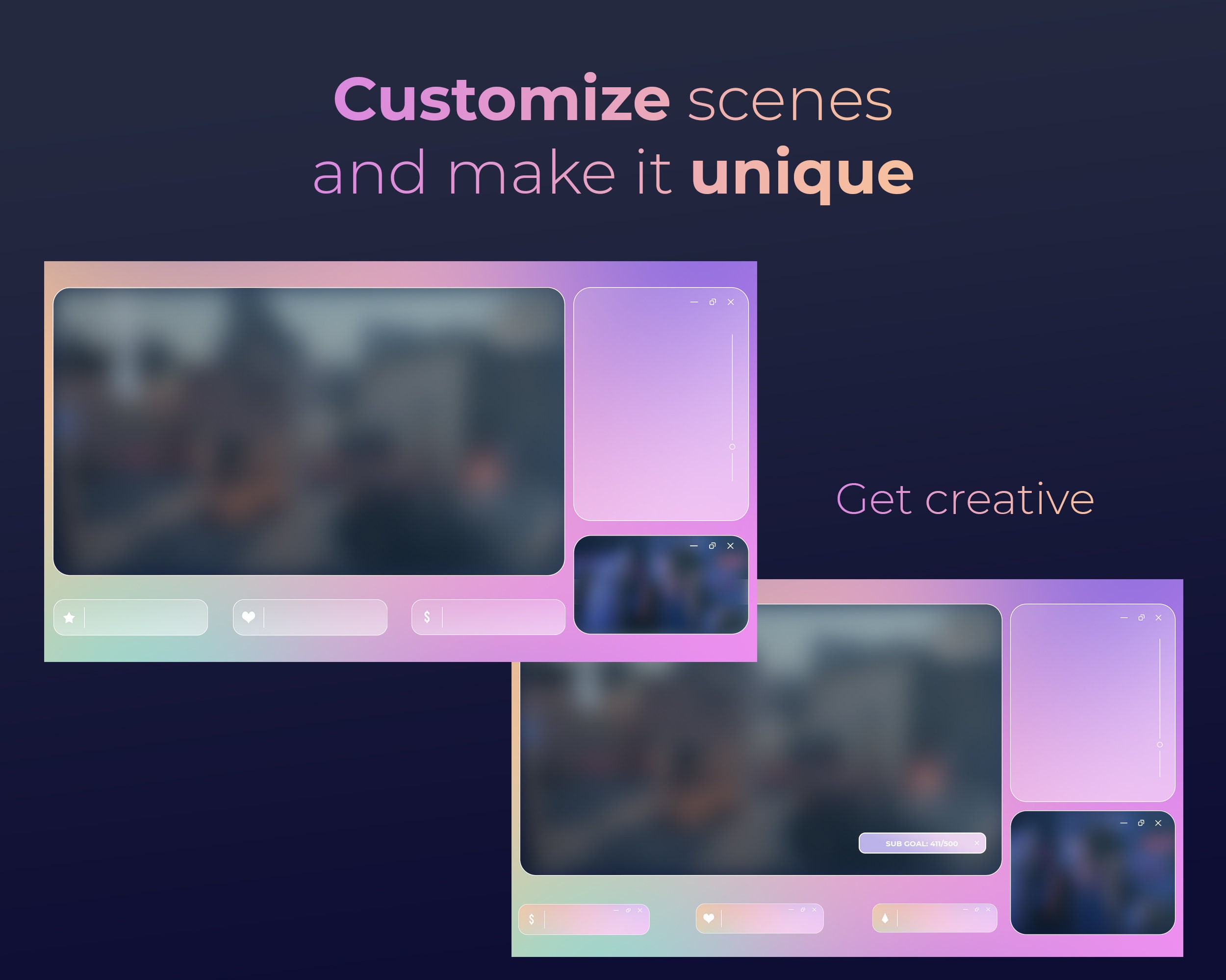 Haze Twitch Pack | Animated Overlay | Minimal Twitch Overlay Package ...