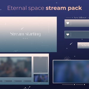 Twitch Overlay Package Celestial | Stream Overlay Animated | Twitch ...