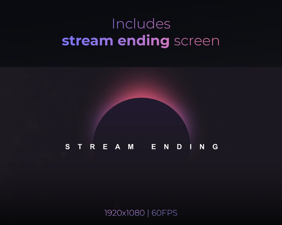 4 Stream Screens Minimal, Animated Background, Vtuber Background ...