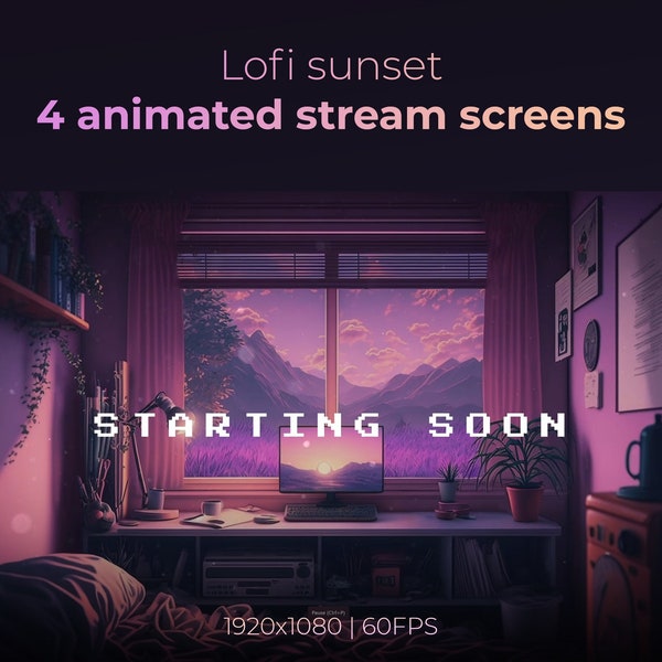 Starting Soon Screen Retro - Etsy