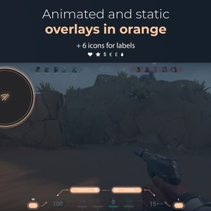 Valorant Overlay in 7 Colors, Valorant HUD Animated, Valorant Overlay ...