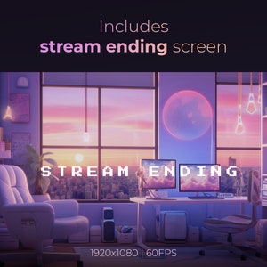 4 Stream Screens, Cute Stream Screens, Animated Background, Vtuber ...