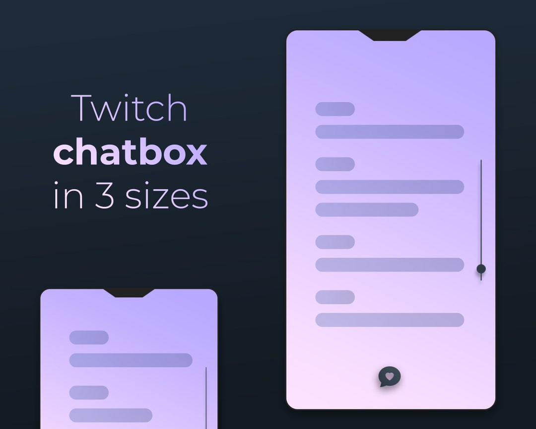 Twitch Chatbox Minimalistic, Simple Lavender Color Chat Box for ...