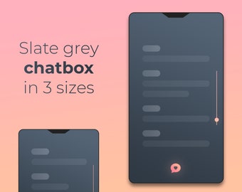 Minimal Aesthetic Twitch Chatbox Cute Chat Box for Streamers 3 Sizes ...