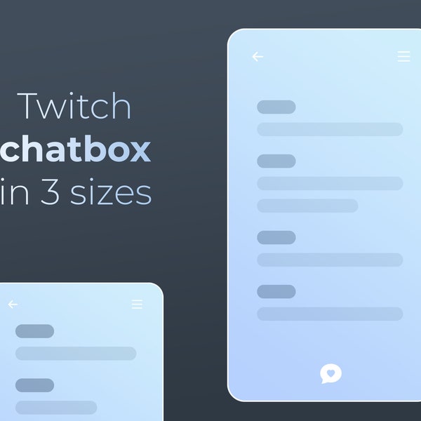 Twitch Chatbox - Etsy