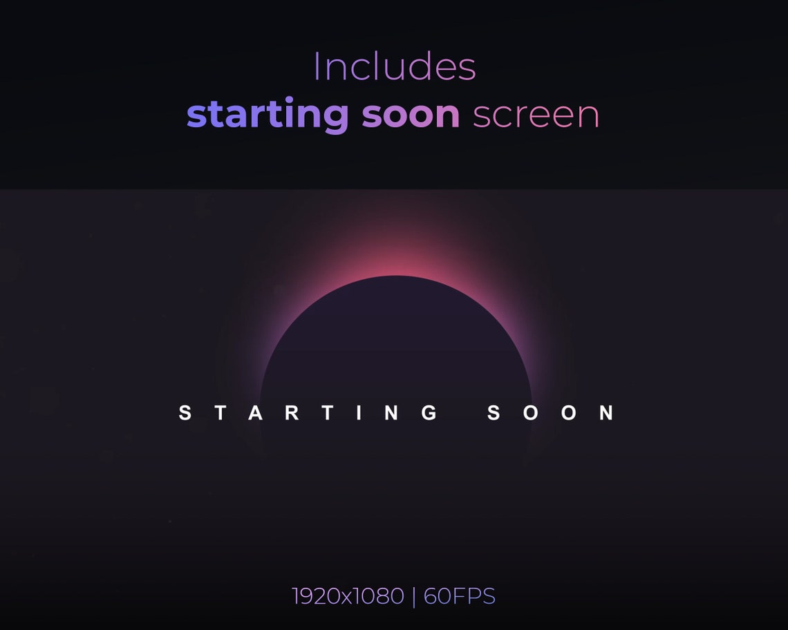 4 Stream Screens Minimal, Animated Background, Vtuber Background ...