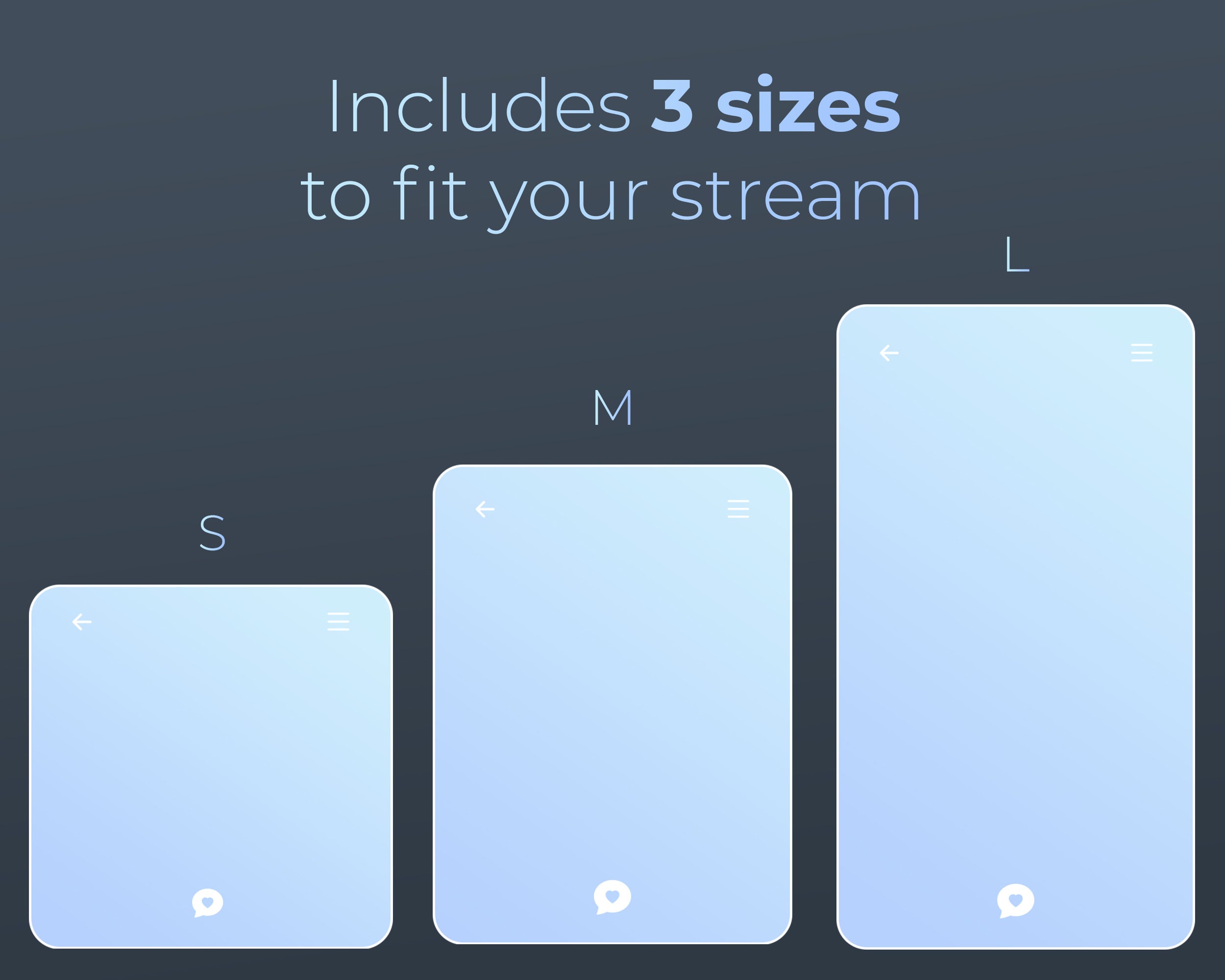 Twitch Chatbox Minimal, Simple Baby Blue Chat Box for Streamers and ...