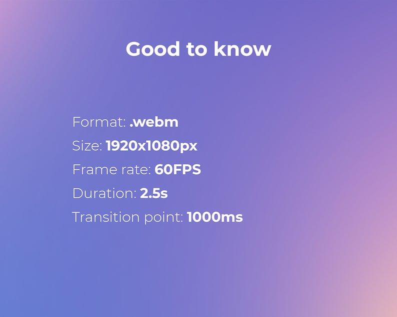 Twitch Transition, Animated Stinger Transition, Pink and Purple Scene ...