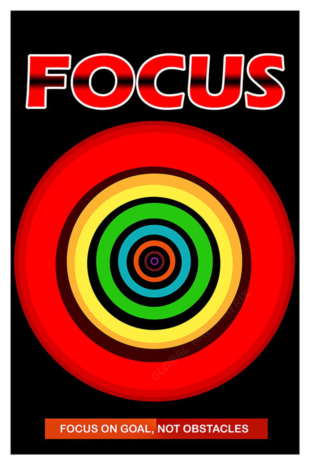 Focus Poster Motivational Poster Motivational Quotes - Etsy