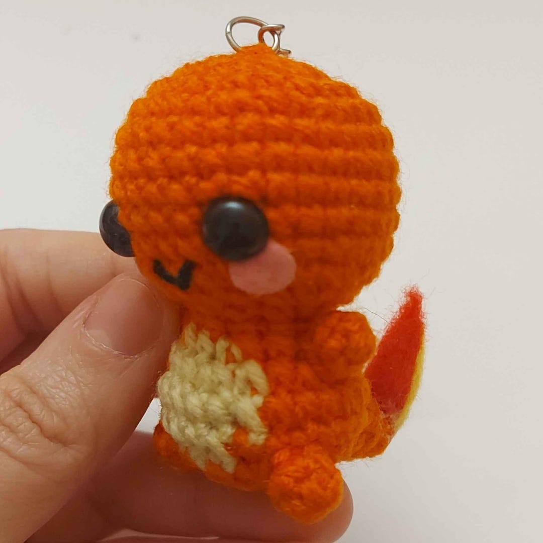 Charmander Keychain, Pokemon Amigurumi - Etsy