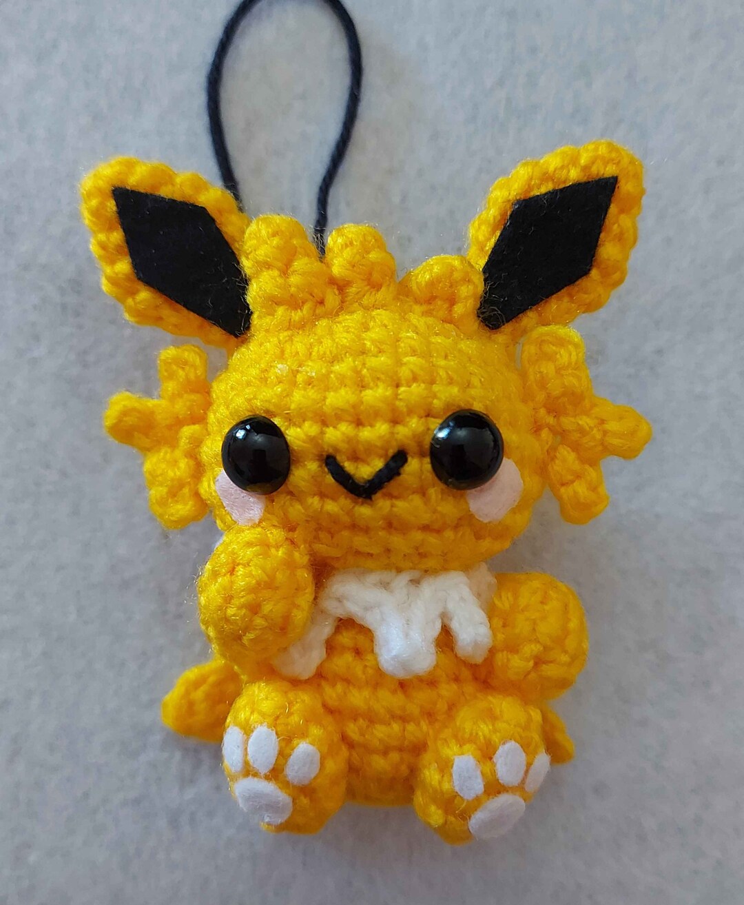 Jolteon Keychain, Pokemon Amigurumi - Etsy