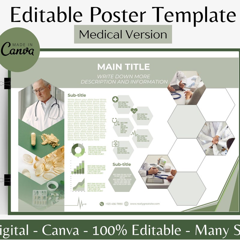 Scientific Poster Template A1 - Etsy