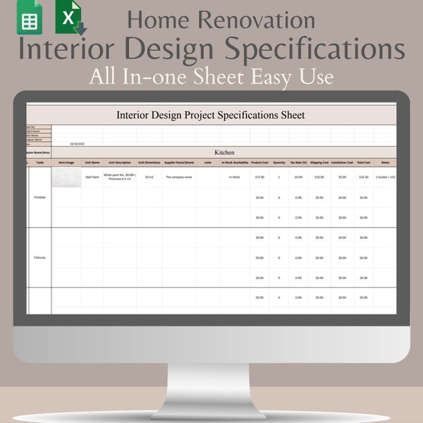 Project Specifications Template - Etsy