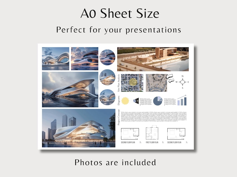 Architecture Poster Canva Template Architecture Presentation Board ...