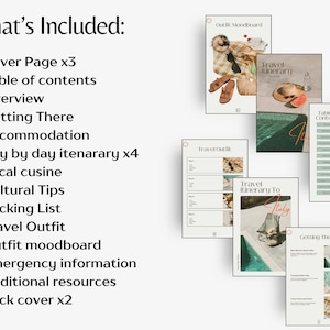 Travel Itinerary Template Printable Travel Guide Editable Trip Book ...