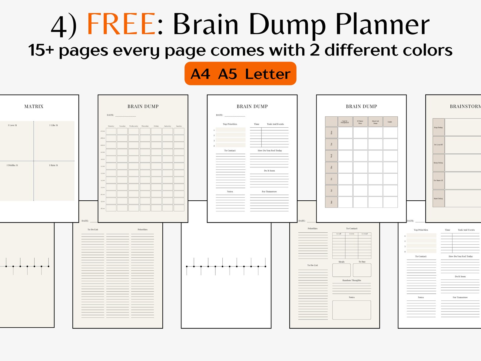Mind Map Mega Bundle Brainstorming Template Productivity Digital ...