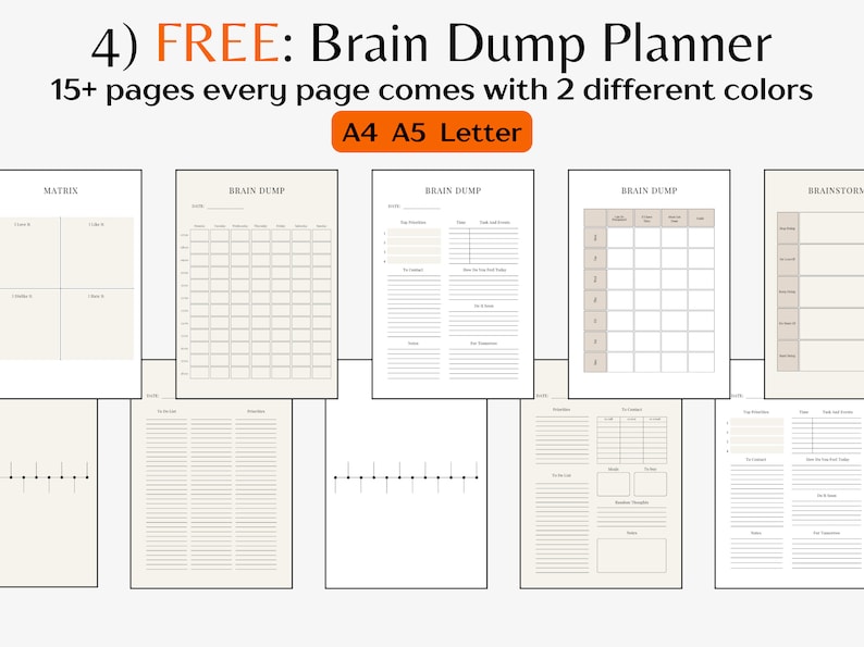 Mind Map Mega Bundle Brainstorming Template Productivity Digital ...