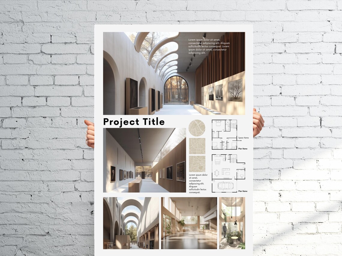 Architecture Poster Canva Template Architecture Presentation Board ...